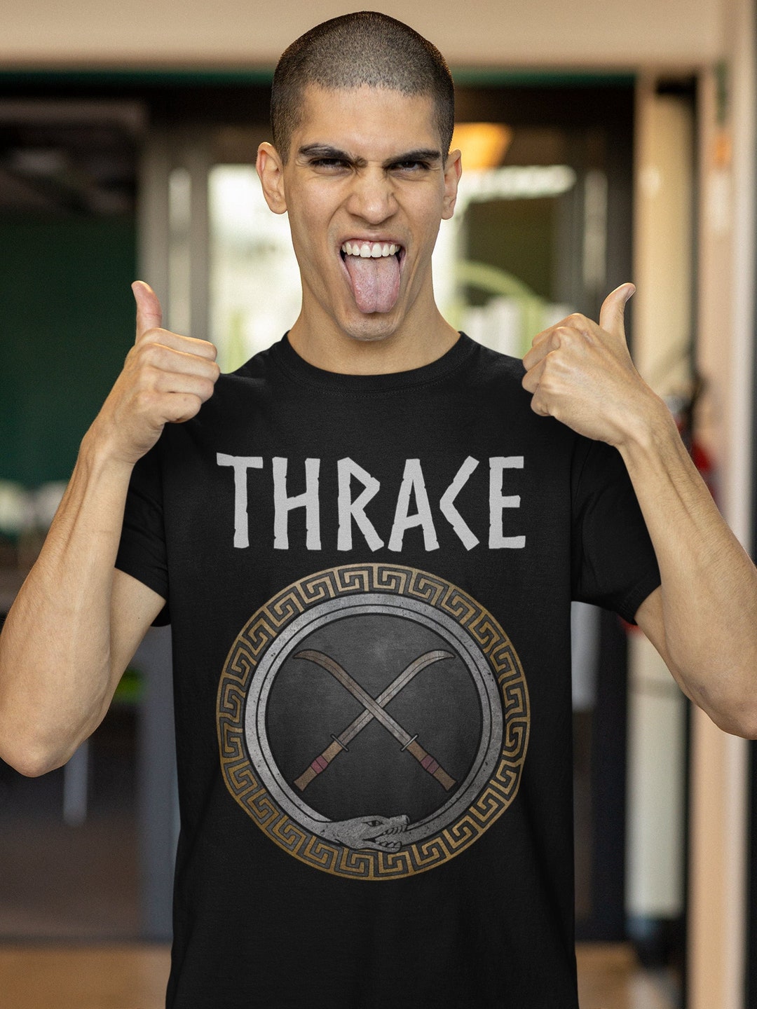 Ancient Thrace Rhomphaia - Ancient Warfare - Thracian Symbol T-shirt - Etsy