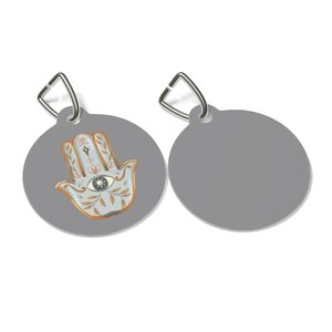 Gift for Spiritual Person Nazar Evil Eye Hamsa Pet Tag. Evil Eye Dog ...