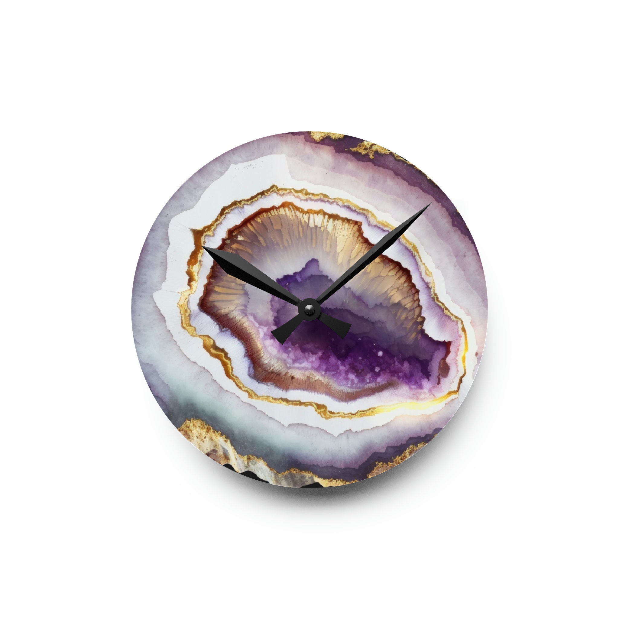 Gift for Geode Lover Acrylic Geode Print Crystal Lover Agate Amethyst ...
