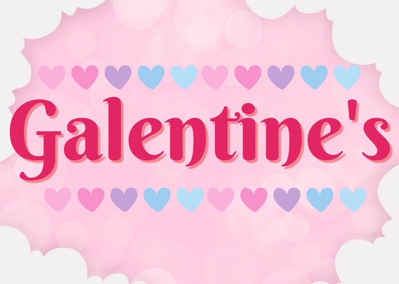 Printable Galentine's Day Banner 8 Pages 7x5 Instant Download ...