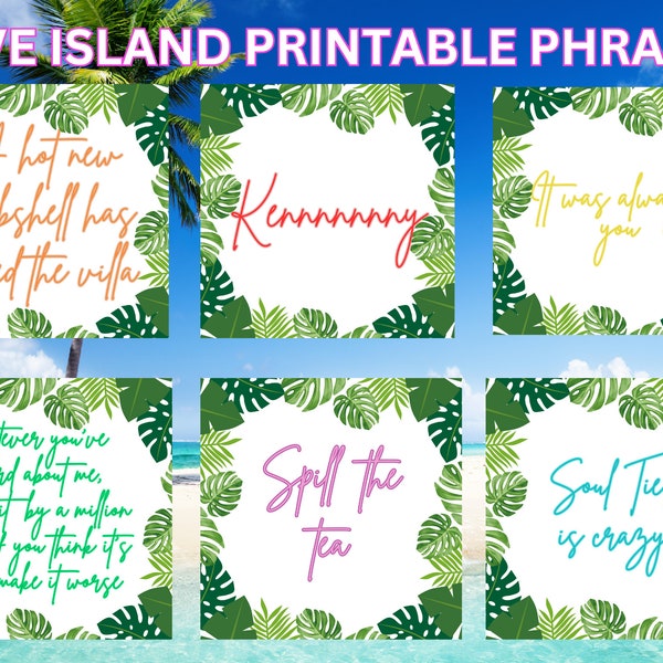 Love Island Birthday Decorations - Etsy