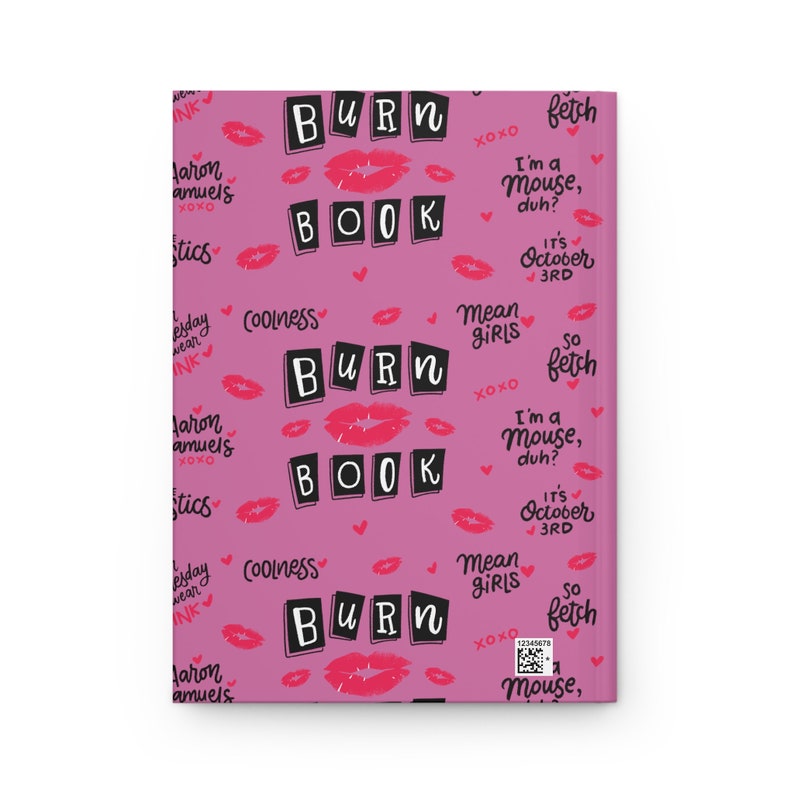 Burn Book Mean Girls Journal Mean Girls Notebook Burn Book From Mean