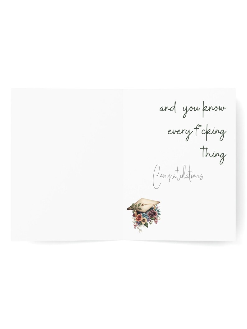 Gift for Grad Since You Got Your Degree and You Know Every - Etsy