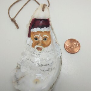 Oyster Shell Christmas Santa Ornaments - Etsy