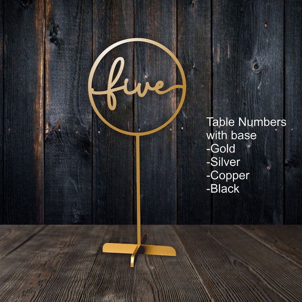 Wood Table Numbers - Etsy