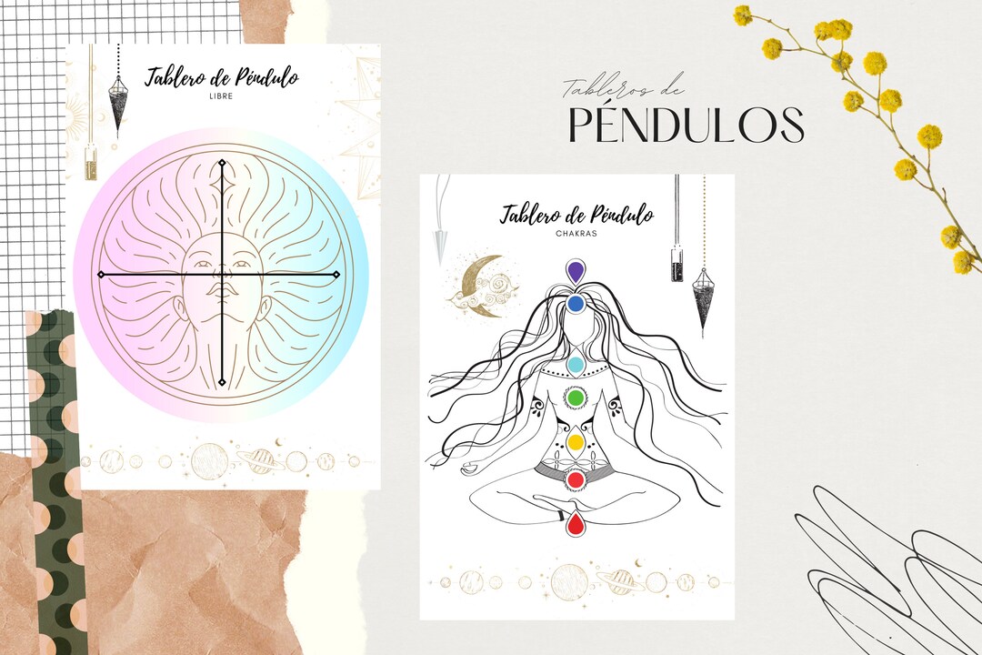 Pendulums and Charts/ Printable Grimoire Pages/ Pendulum Board/ Printable Pendulum/ Pendulums ...