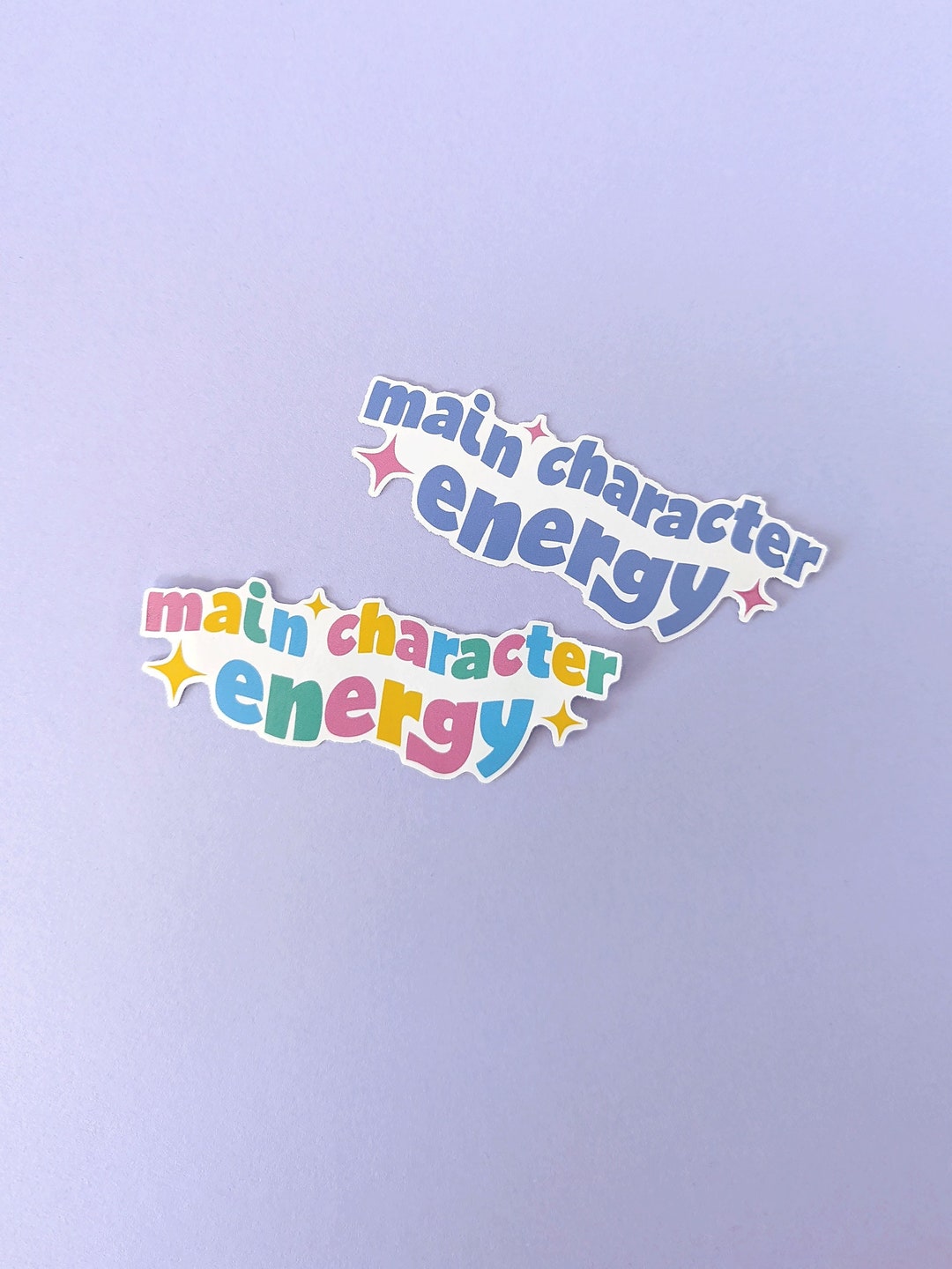 Main Character Energy Sticker Mental Health Stickers, Cute Stickers ...