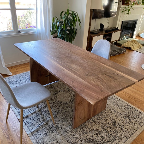 Walnut Dining Table - Etsy