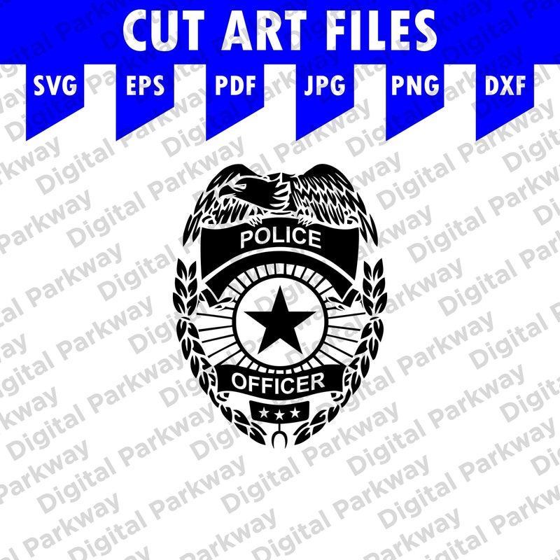 Police Badge Svg - Etsy