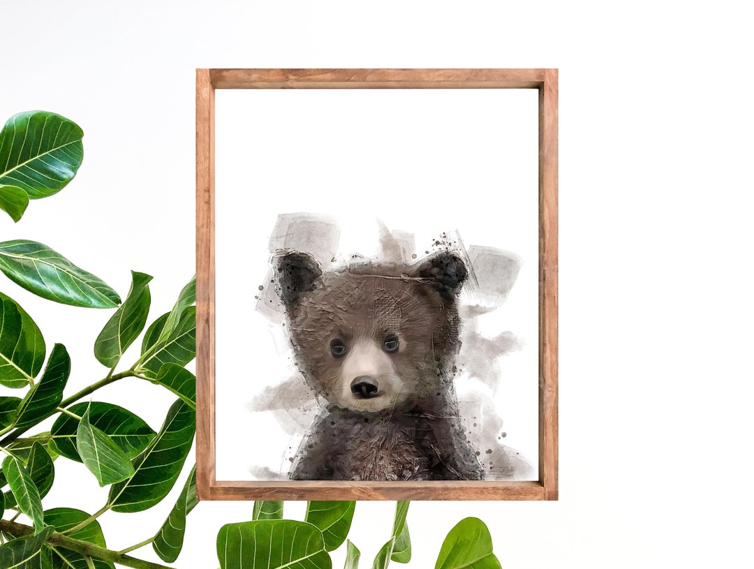 PRINTABLE Bear Nursery Animal Prints, Forest Nursery Print, Baby ...