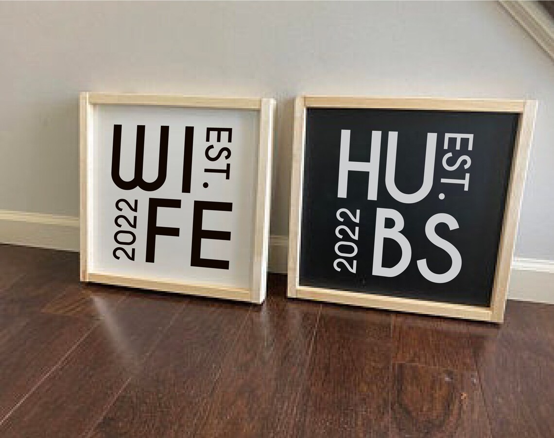 Husband and Wife Est 2022 - Etsy UK