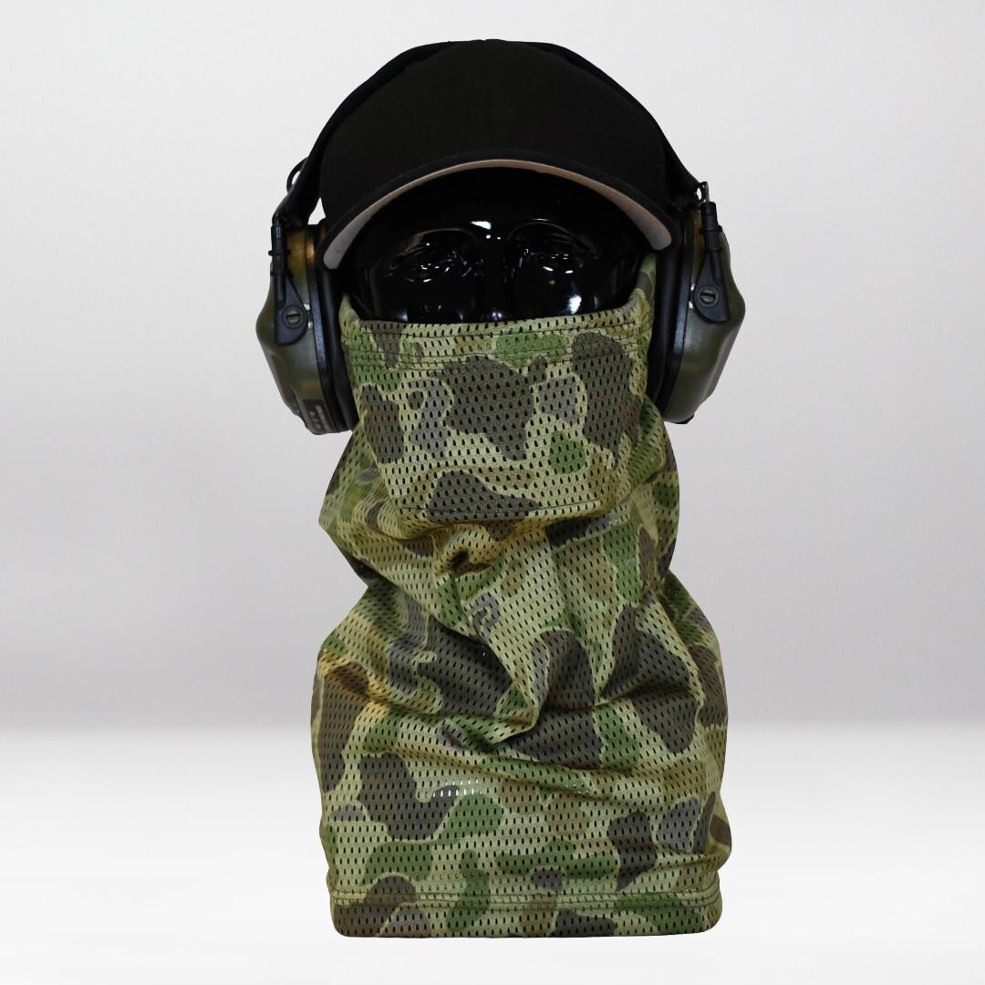Frog Skin Airsoft Face Protection Snood - Breathable Mesh, Adjustable ...