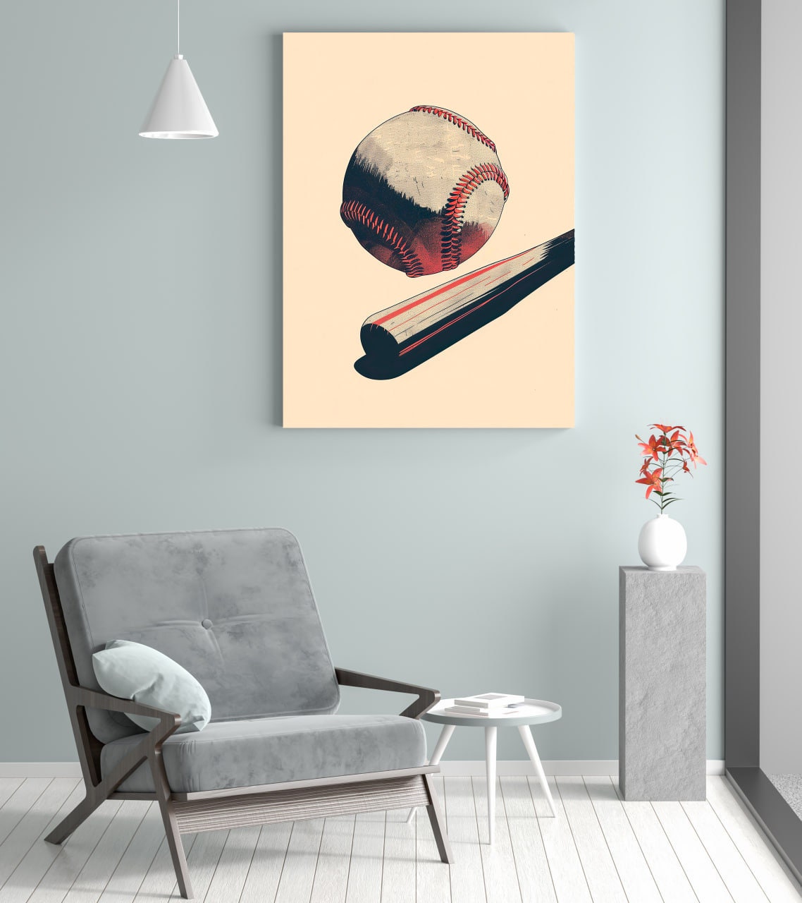 Baseball Poster Classic Sport Wall Art Baseball Print Art Gift for ...