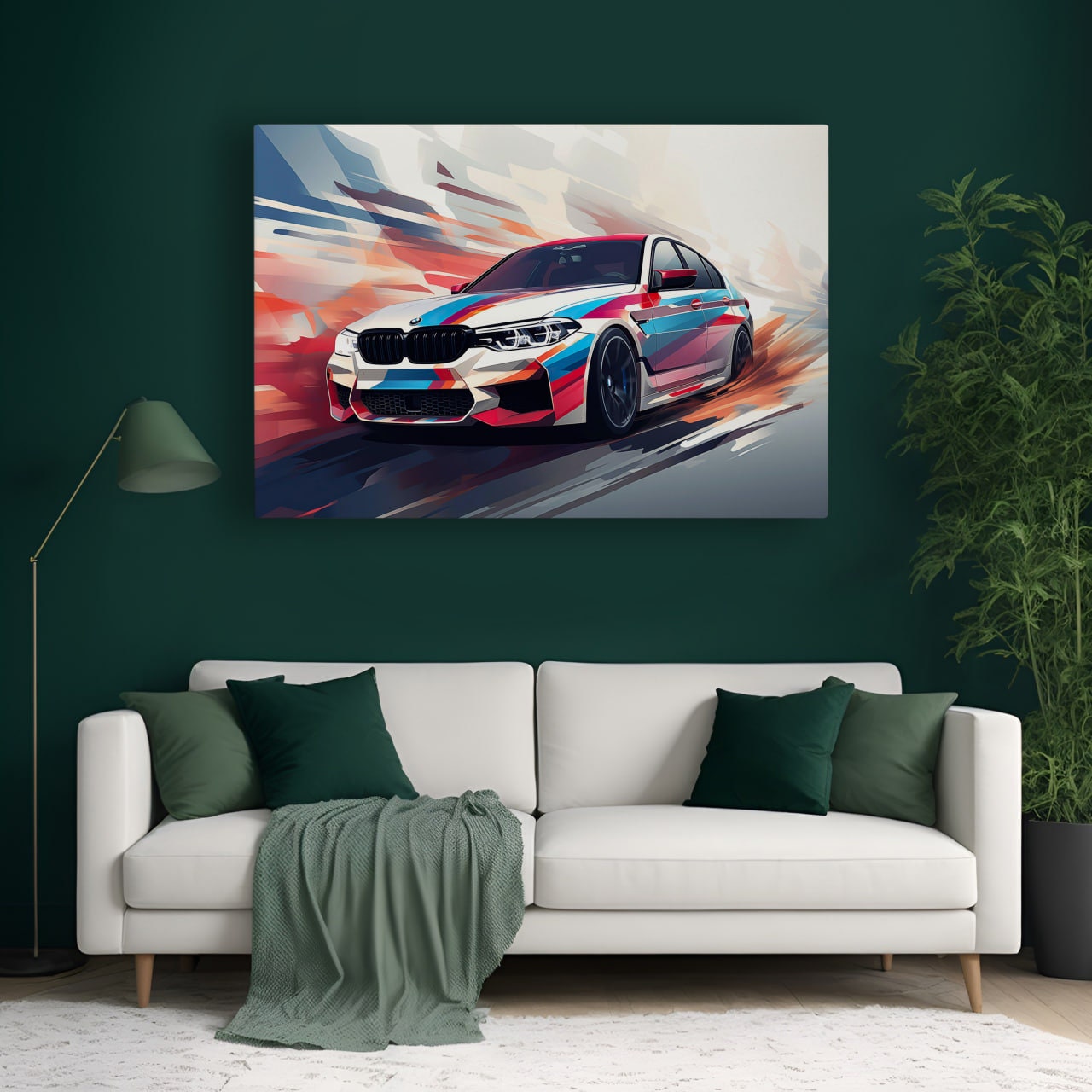 Car Poster BMW M5 F90 Luxury Print Artwork Frameless Poster Supercar ...