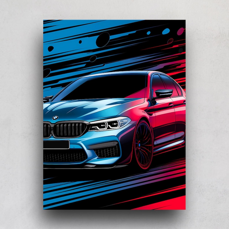 BMW M5 F90 Car Poster, Luxury Automotive Art (digital Print) - Etsy