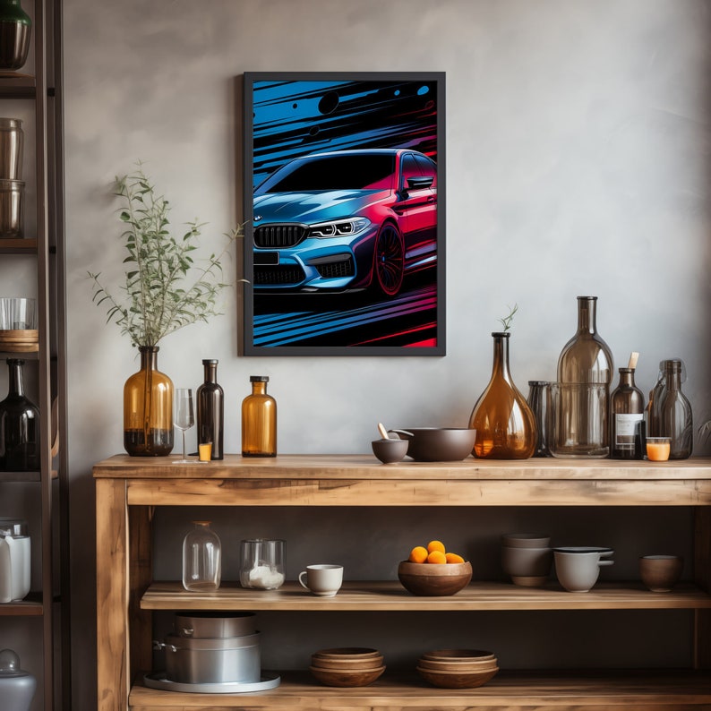 BMW M5 F90 Car Poster, Luxury Automotive Art (digital Print) - Etsy