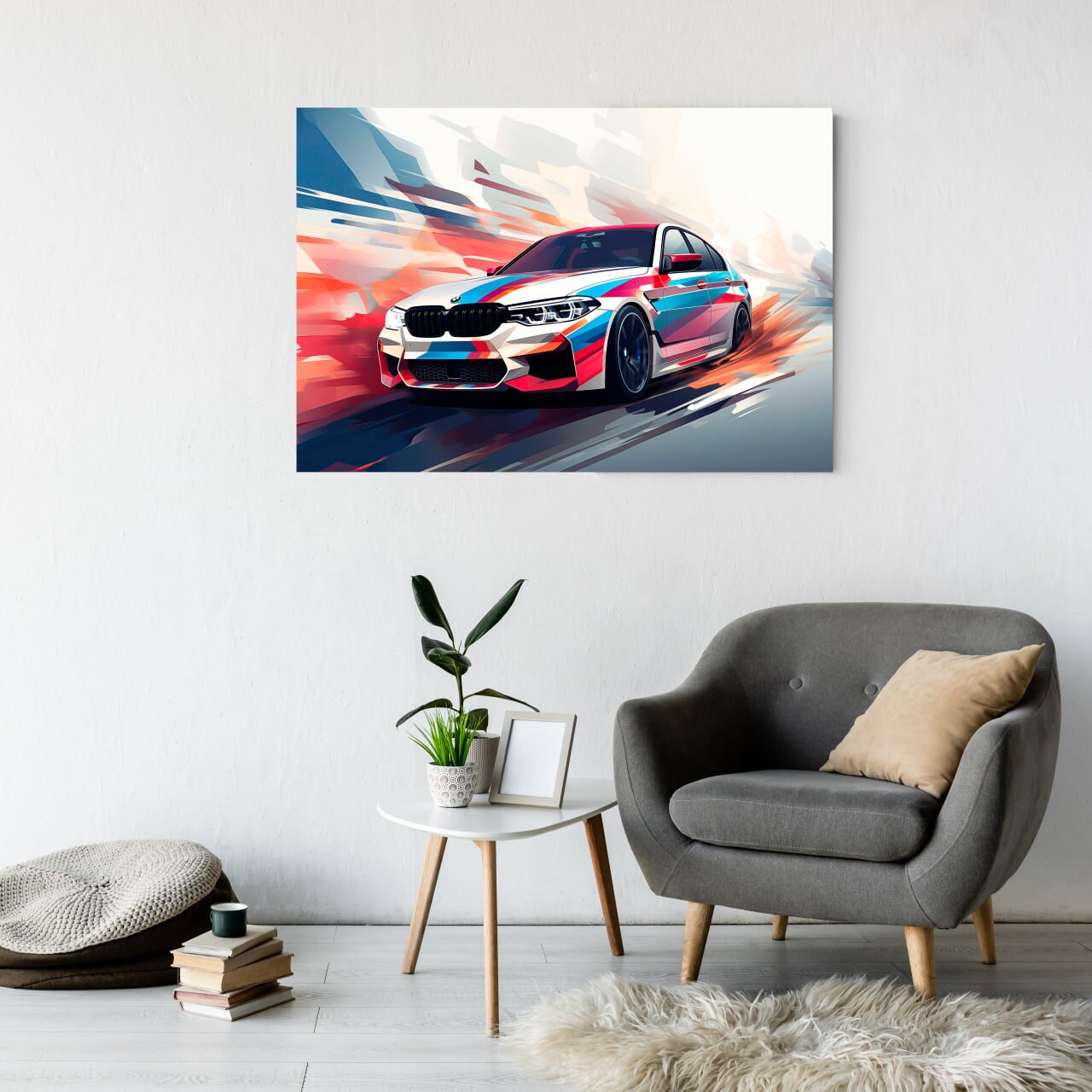 Car Poster BMW M5 F90 Luxury Print Artwork Frameless Poster Supercar ...