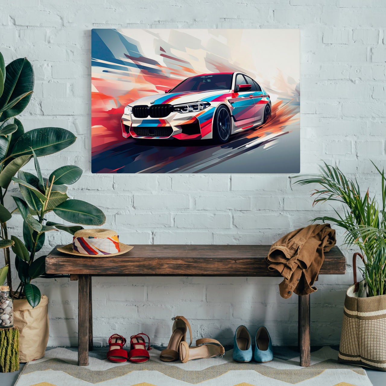 Car Poster BMW M5 F90 Luxury Print Artwork Frameless Poster Supercar ...