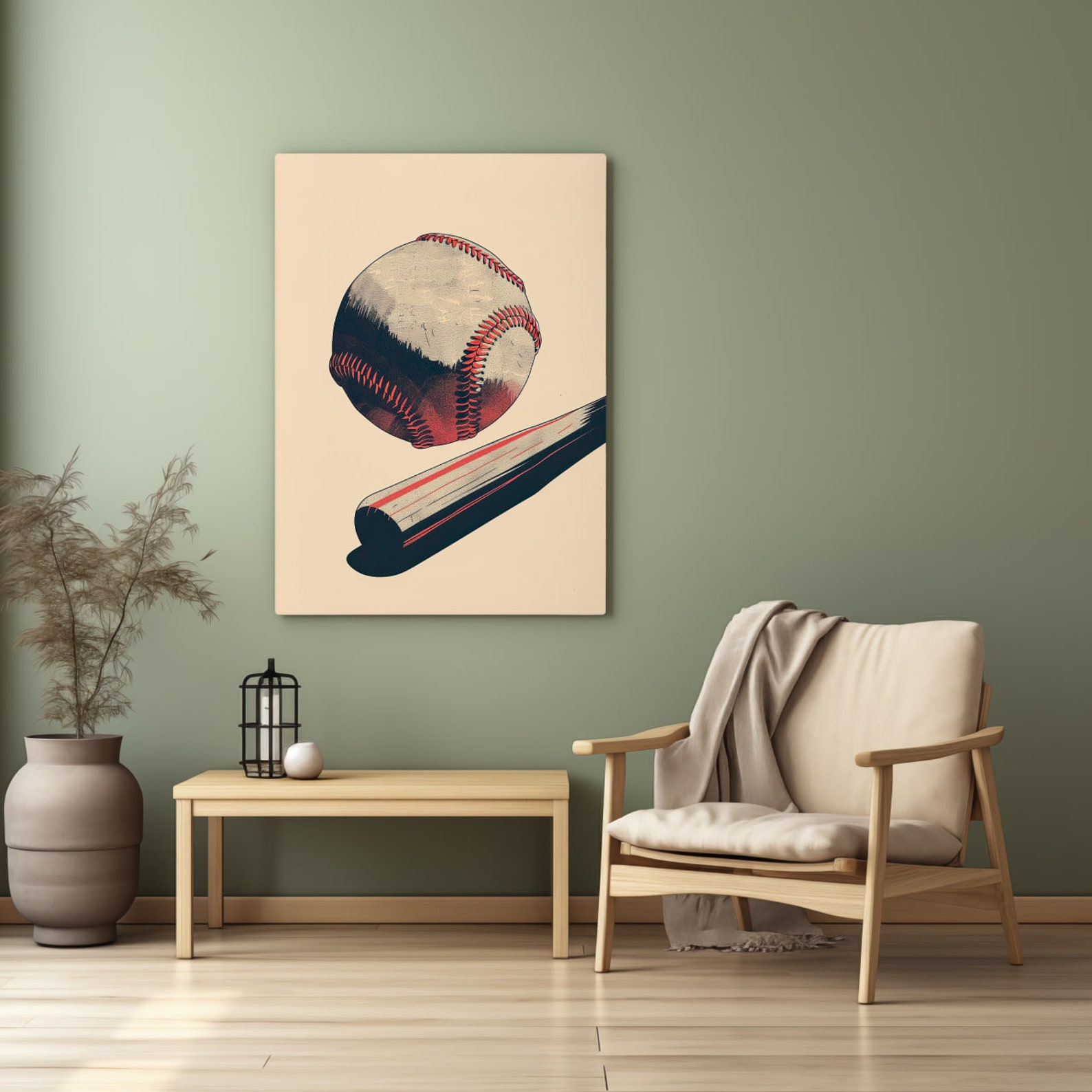 Baseball Poster Classic Sport Wall Art Baseball Print Art Gift for ...