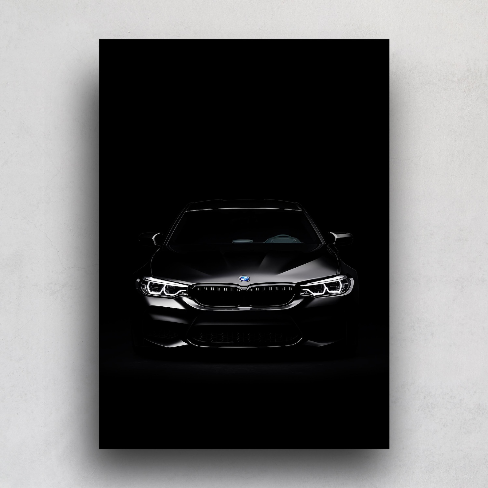 Car Poster BMW M5 F90 Black Luxury Digital Print Artwork Fast Car ...