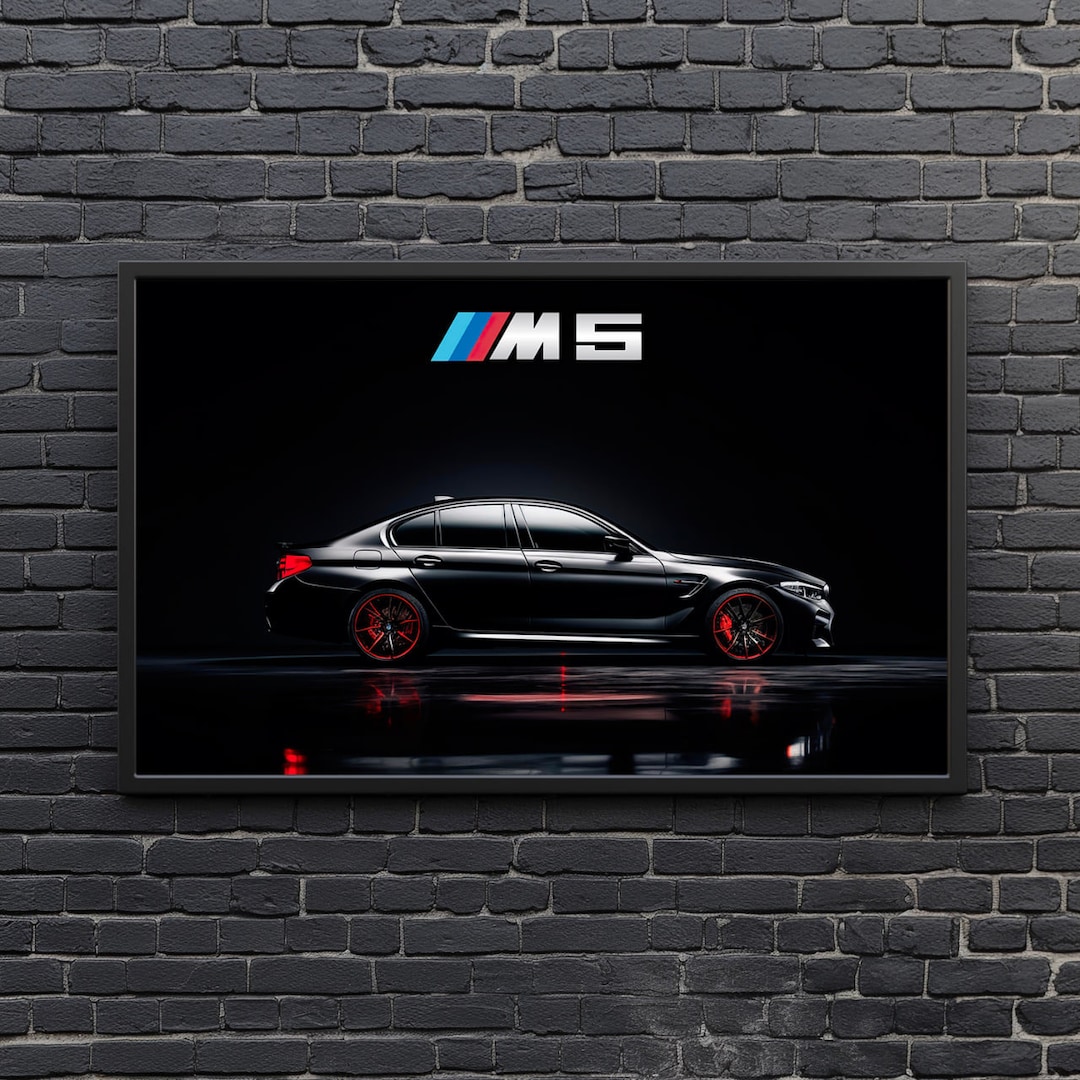 Car Poster BMW M5 Luxury Digital Print Artwork Fast Car Poster ...