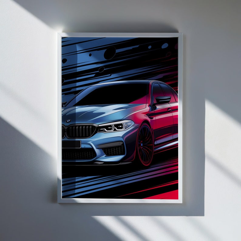BMW M5 F90 Car Poster, Luxury Automotive Art (digital Print) - Etsy