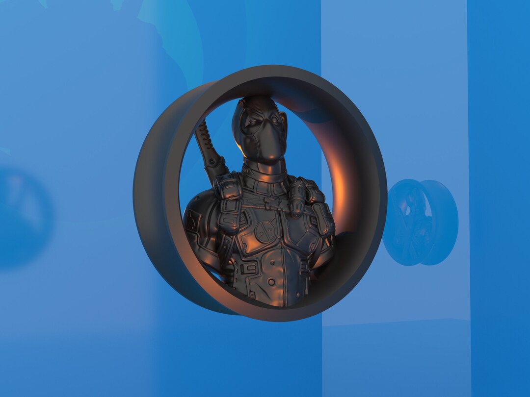 Deadpool Earplugs STL File 5-100mm4g-4. Double Flare Plugs Gauges. - Etsy