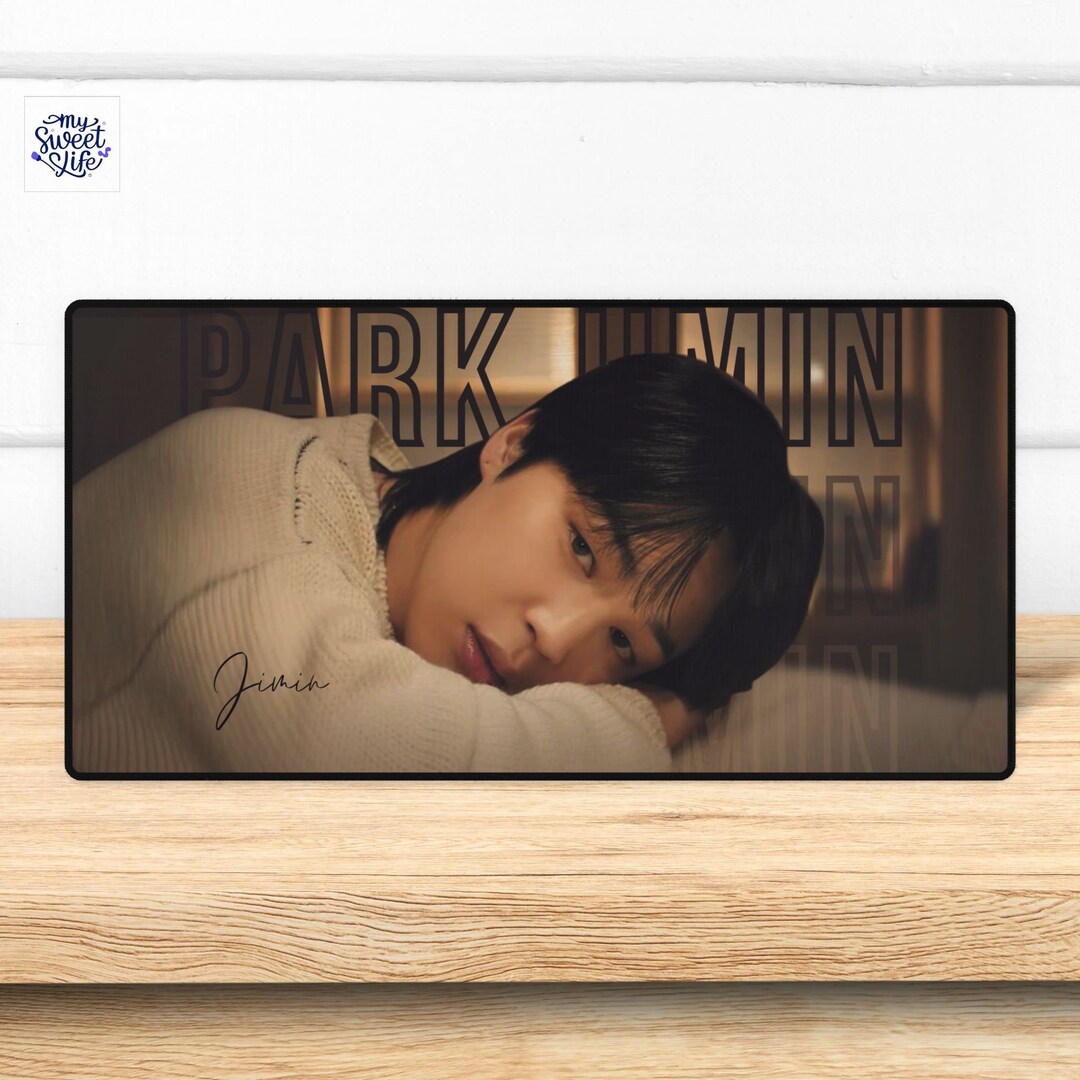 BTS Jimin Desk Mat, Bts Gaming Mouse Pad, Jimin Merch, Bts Merch, Gift ...