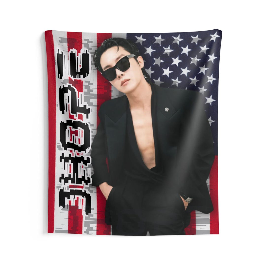 Jhope US Flag Concert Banner, Hope on the Stage, Concert Cape, Bts ...