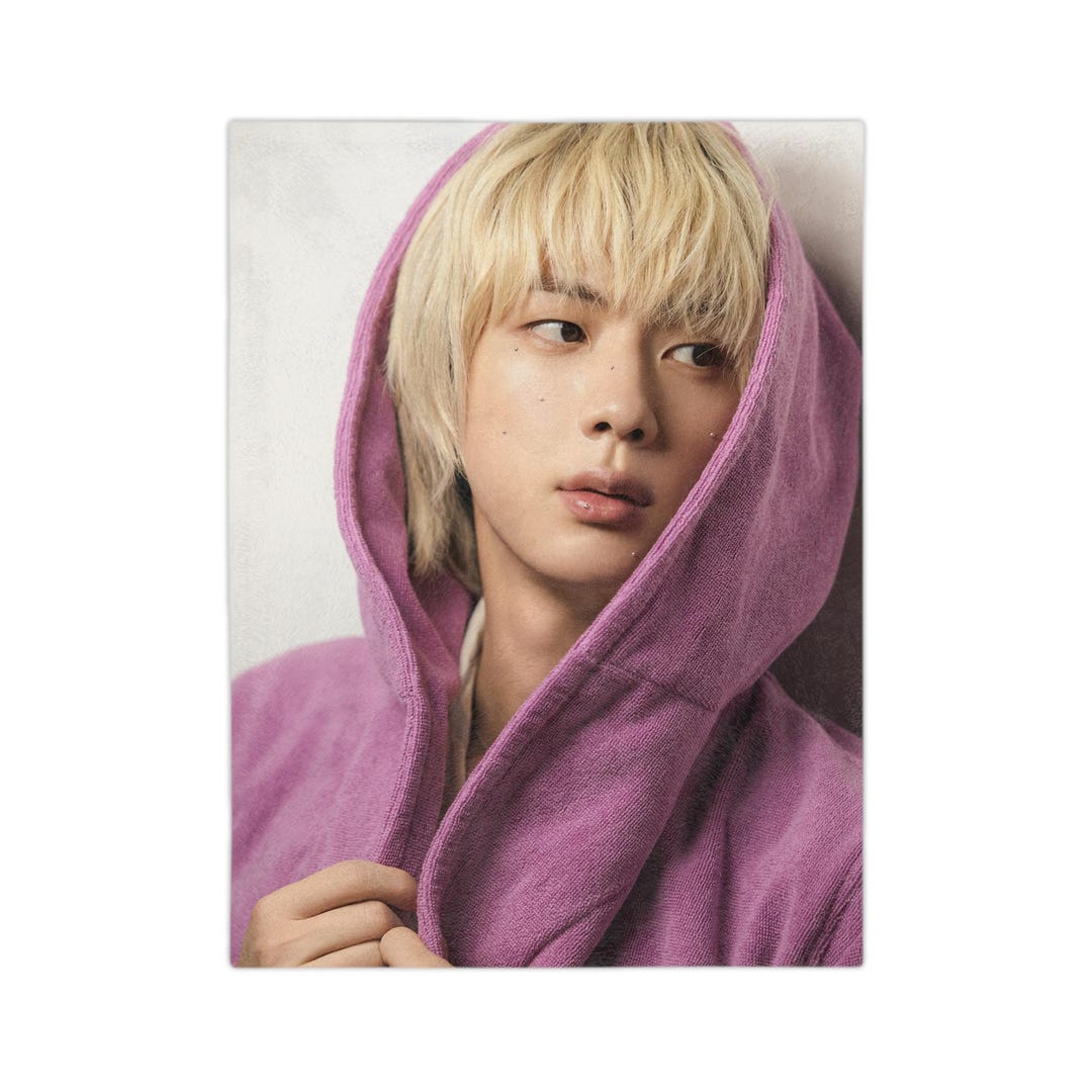 Kim Seokjin Blanket: BTS Jin Bias Velveteen Minky Blanket - Etsy