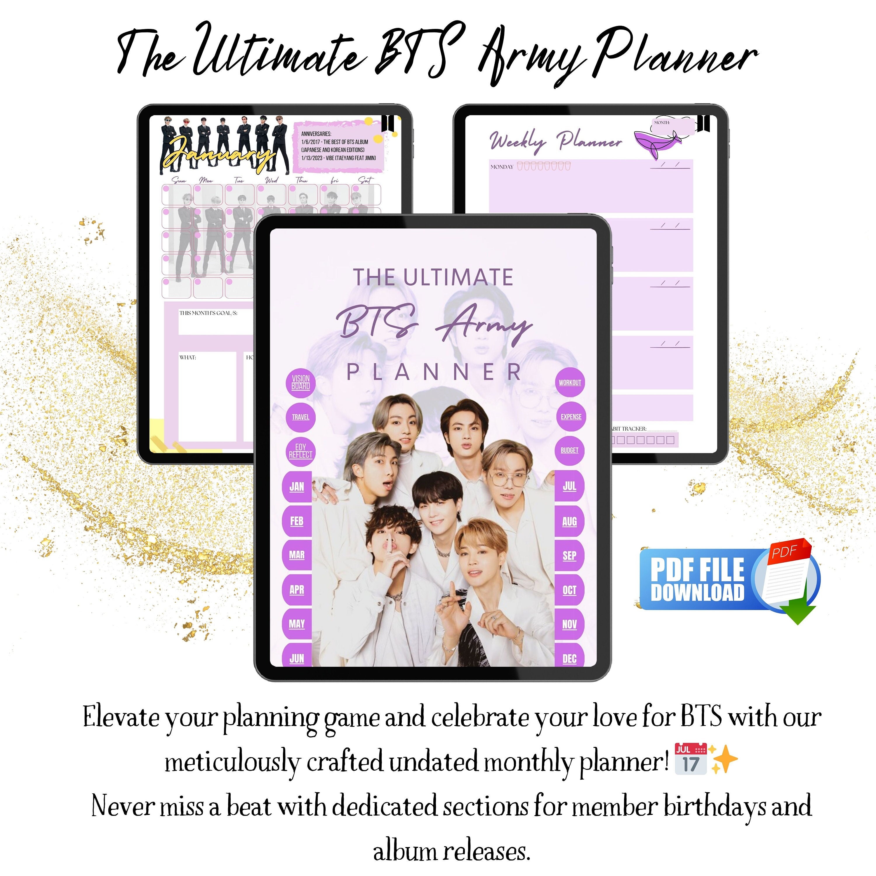 The Ultimate BTS Army Planner, Bts Army Planner, K-pop Planner, Bts ...