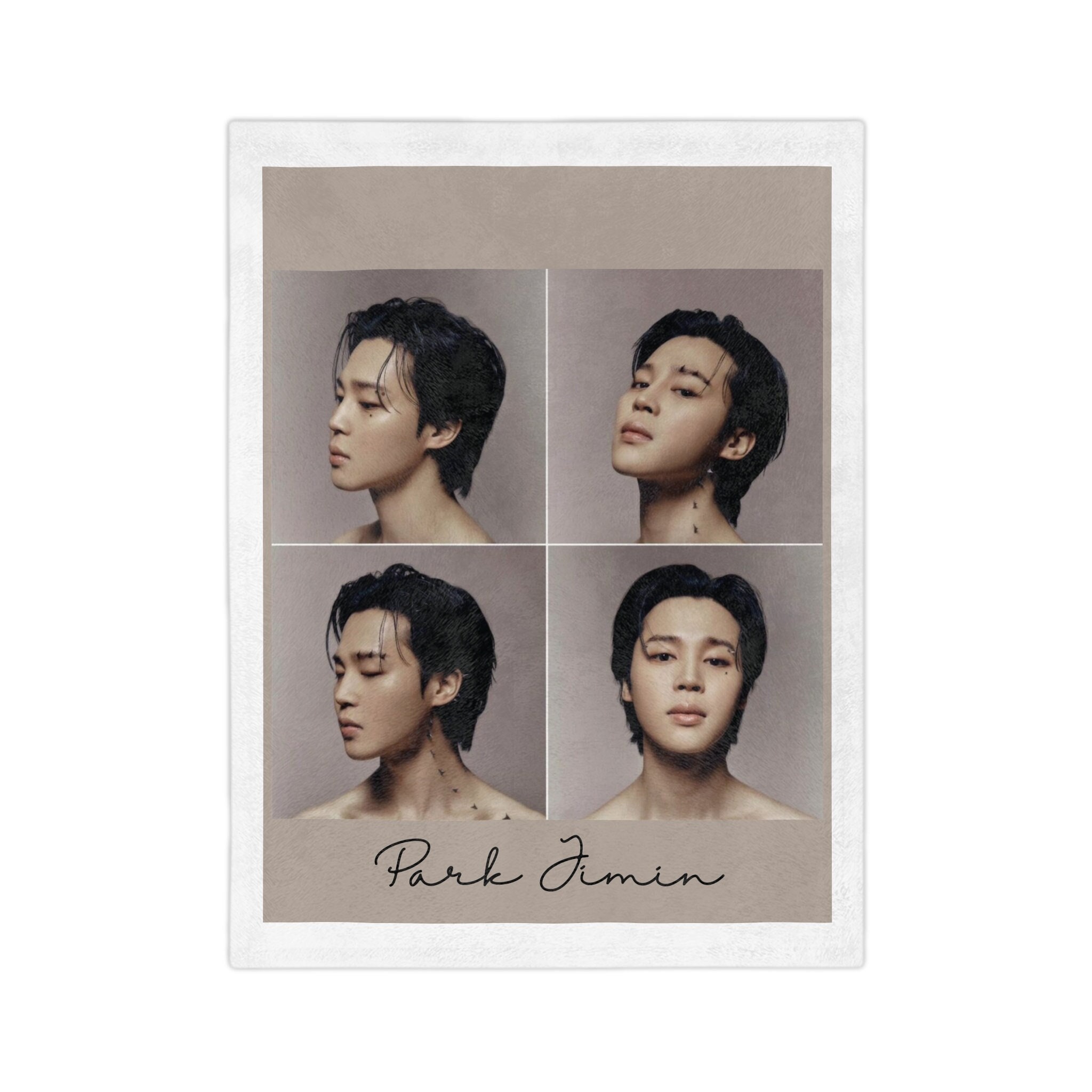 BTS Jimin Face Blanket, Bts Merch, Jimin Merch, Kpop Gift, Bts Gift ...