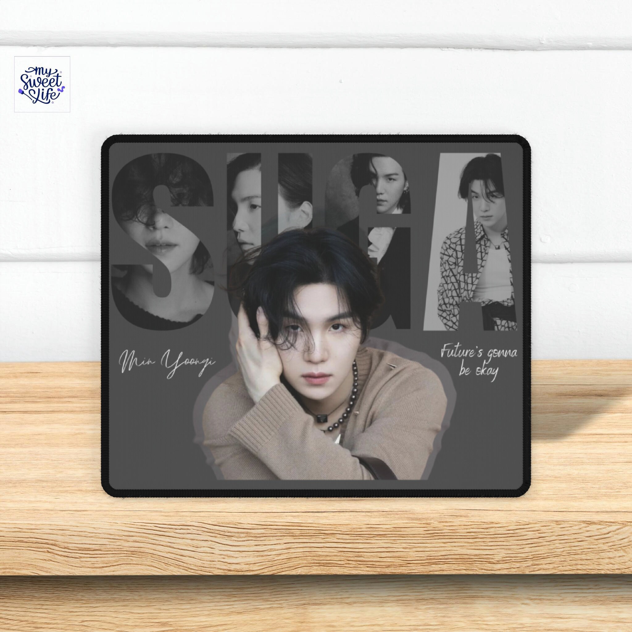 BTS Suga Desk Mat, Bts Gaming Mouse Pad, Agustd Merch, Bts Merch, Gift ...