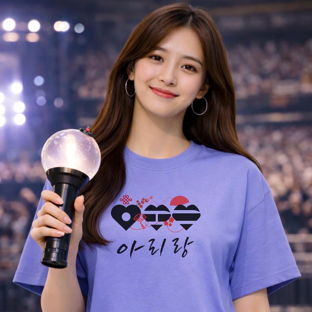 Arirang Norigae (heart) Inspired Design Tee | Kpop Army Concert ...