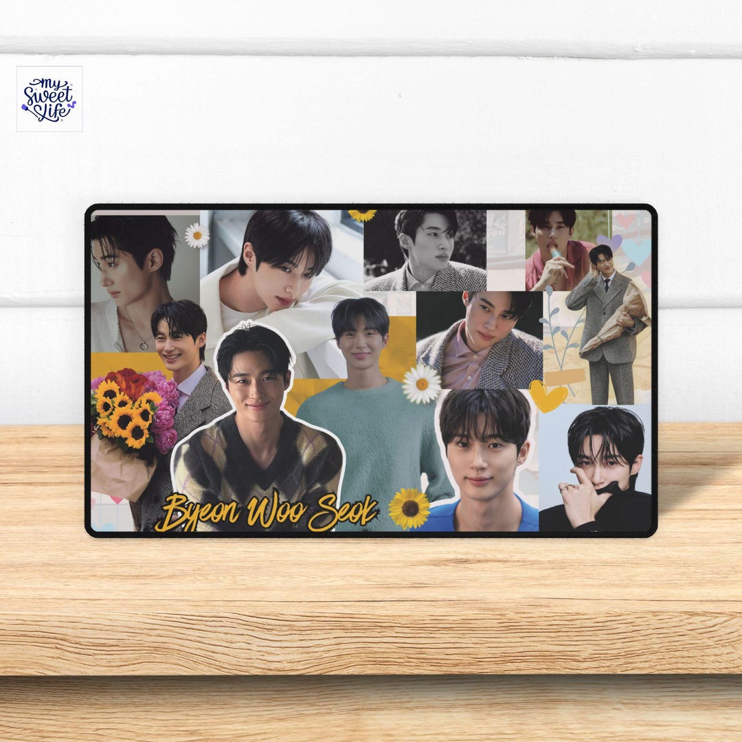 Byeon Woo Seok Desk Mat, BWS Gaming Mouse Pad, Wooseok Merch, Kdrama ...