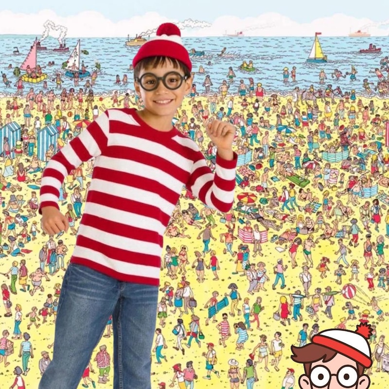 Wheres Wally Costume for Kids - Etsy UK