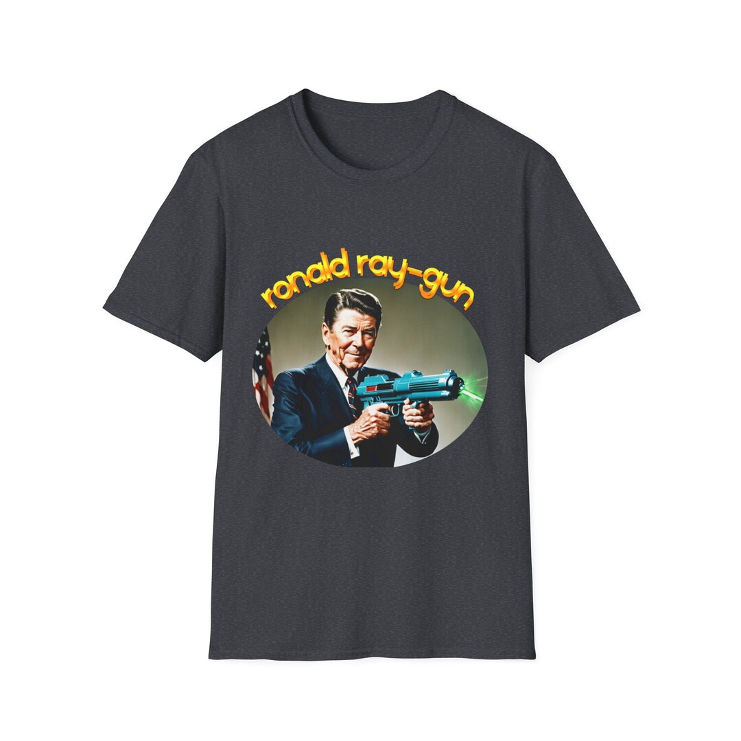 Ronald Ray-gun Tee, Vintage Sci-fi Parody Shirt, Unisex Softstyle T ...