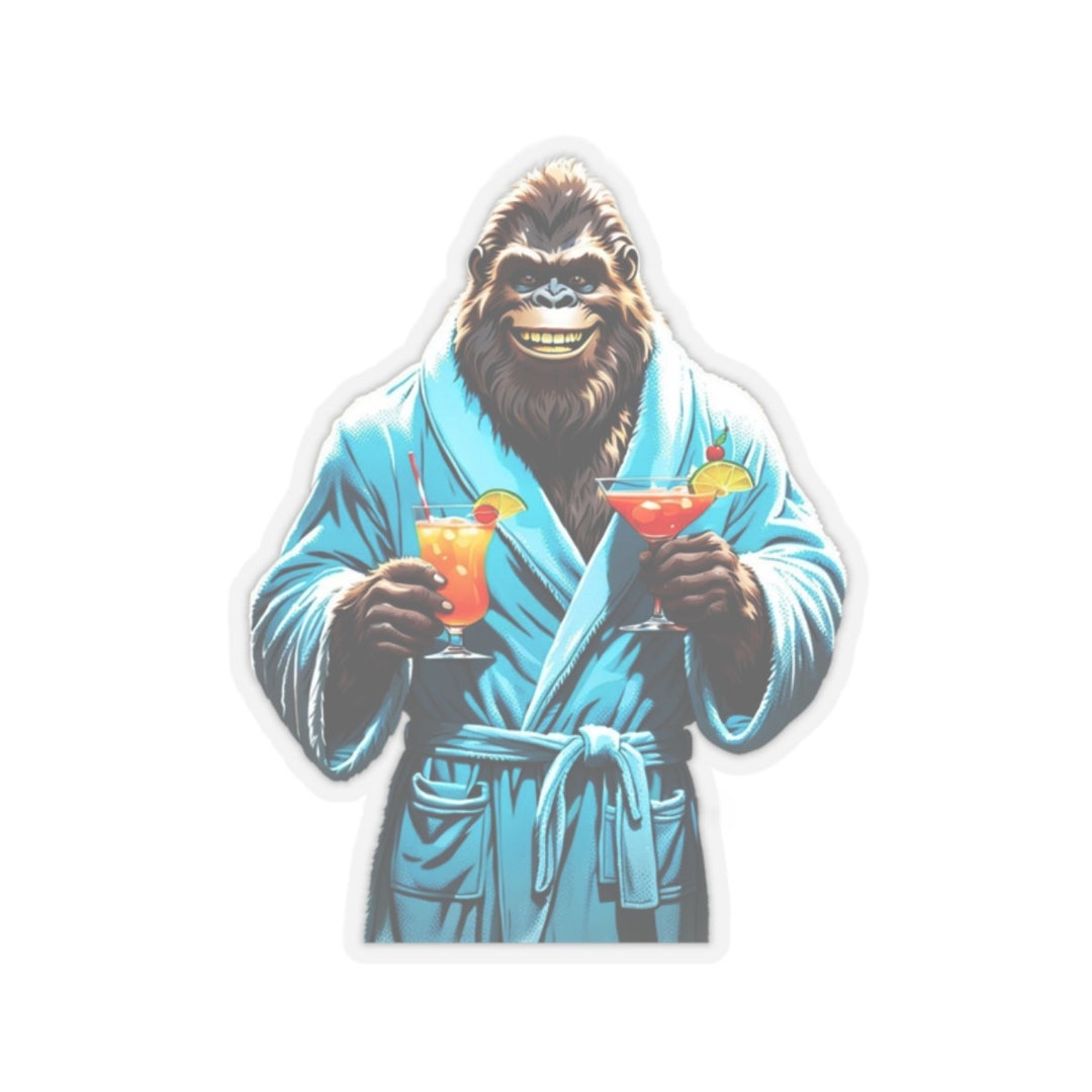 Legendary Downtime Bigfoot Style Kiss-cut Stickers - Etsy