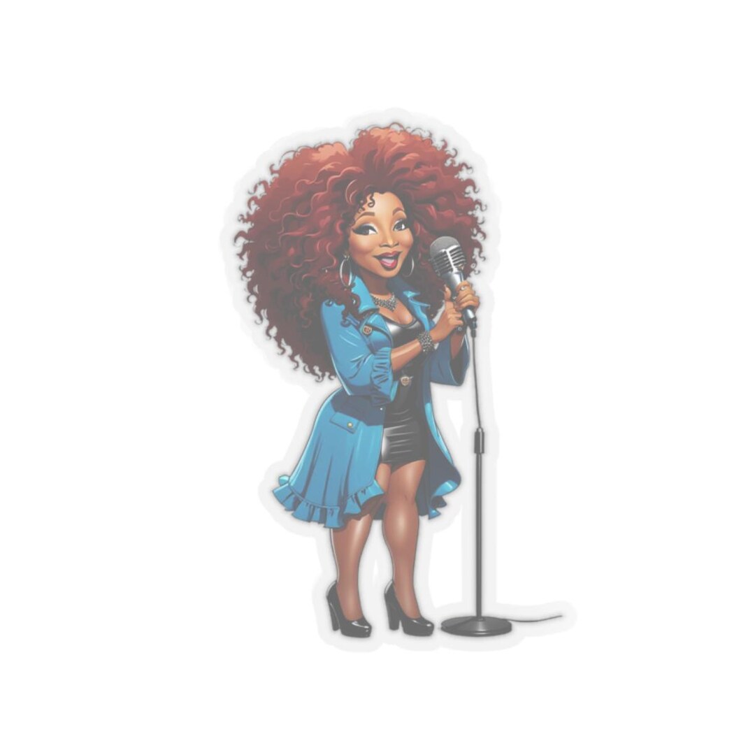 Chaka Khan Queen of Funk Kiss Cut Sticker, Ain't Nobody Singer, Retro ...