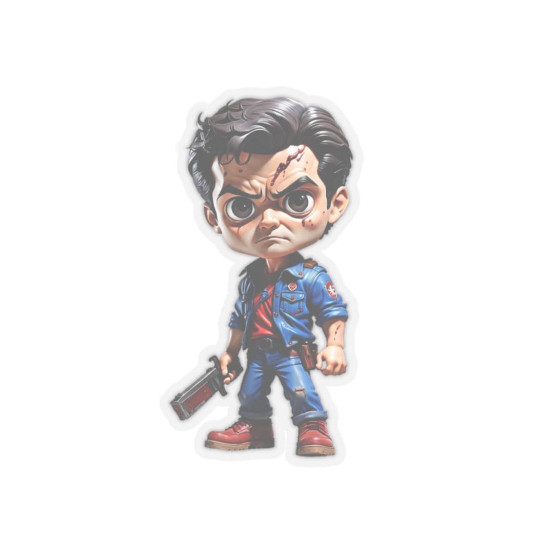Ash Evil Dead Kiss Cut Sticker, Army of Darkness Sticker, Laptop ...