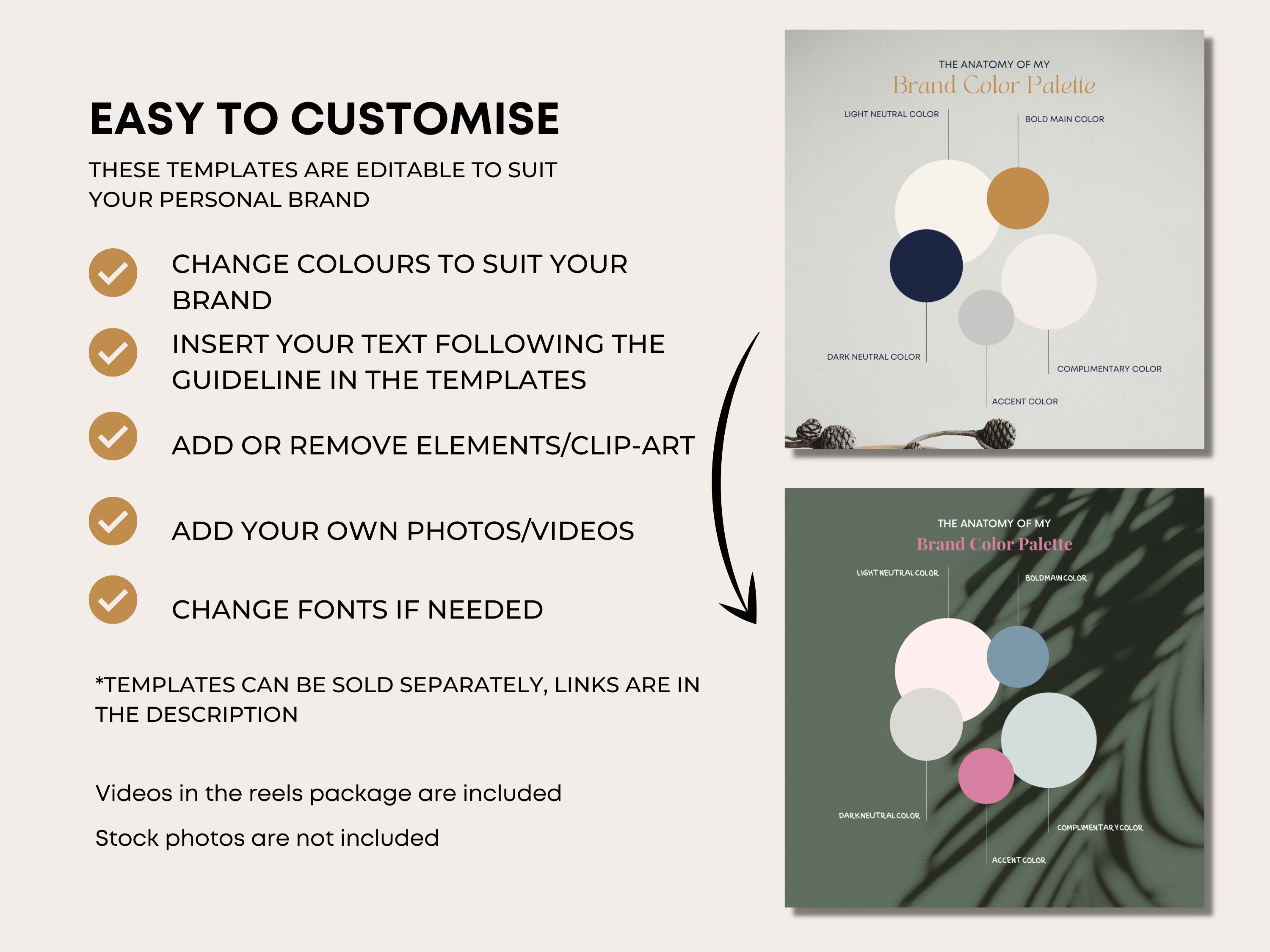 Canva Bundle Social Media Templates for Branding Coach, Instagram ...