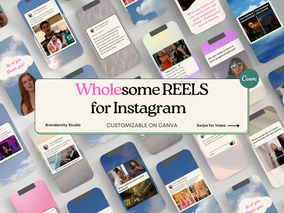 Meme & Tweet Instagram Reels Templates: Canva Video Reels (digital ...