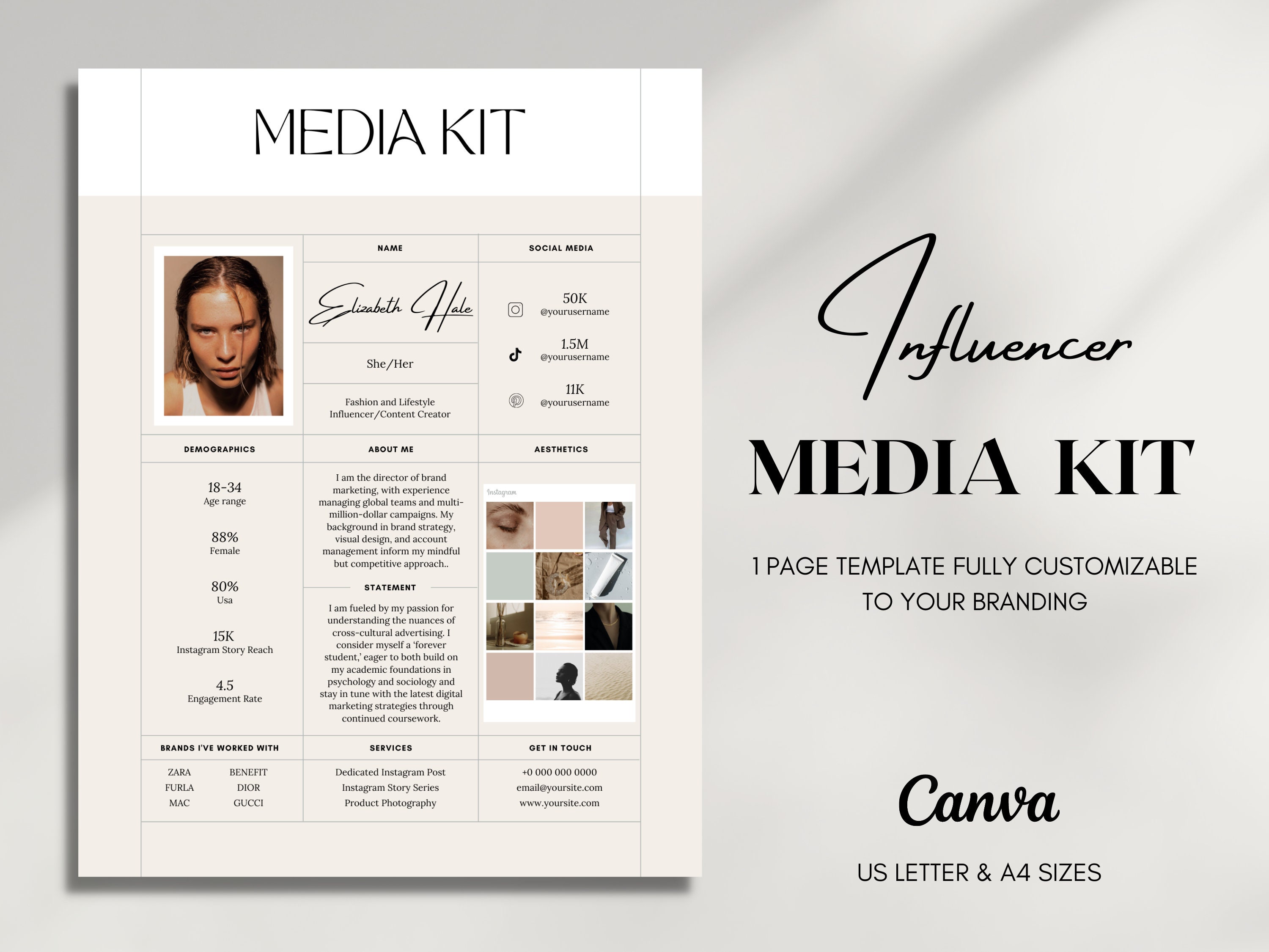 Fashion Blogger Media Kit