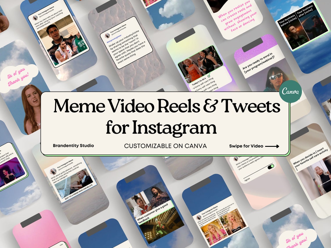Instagram Reels Templates - Reel Memes, Tweets and Gifs | Video Canva ...