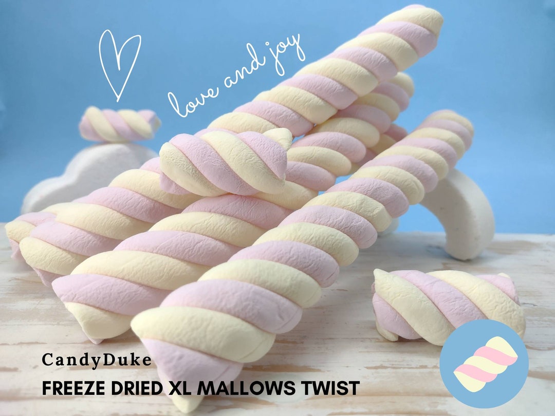 Freeze Dried Candy UK Flumps. Crunchy Vanilla Mallow Twist XL - Etsy UK