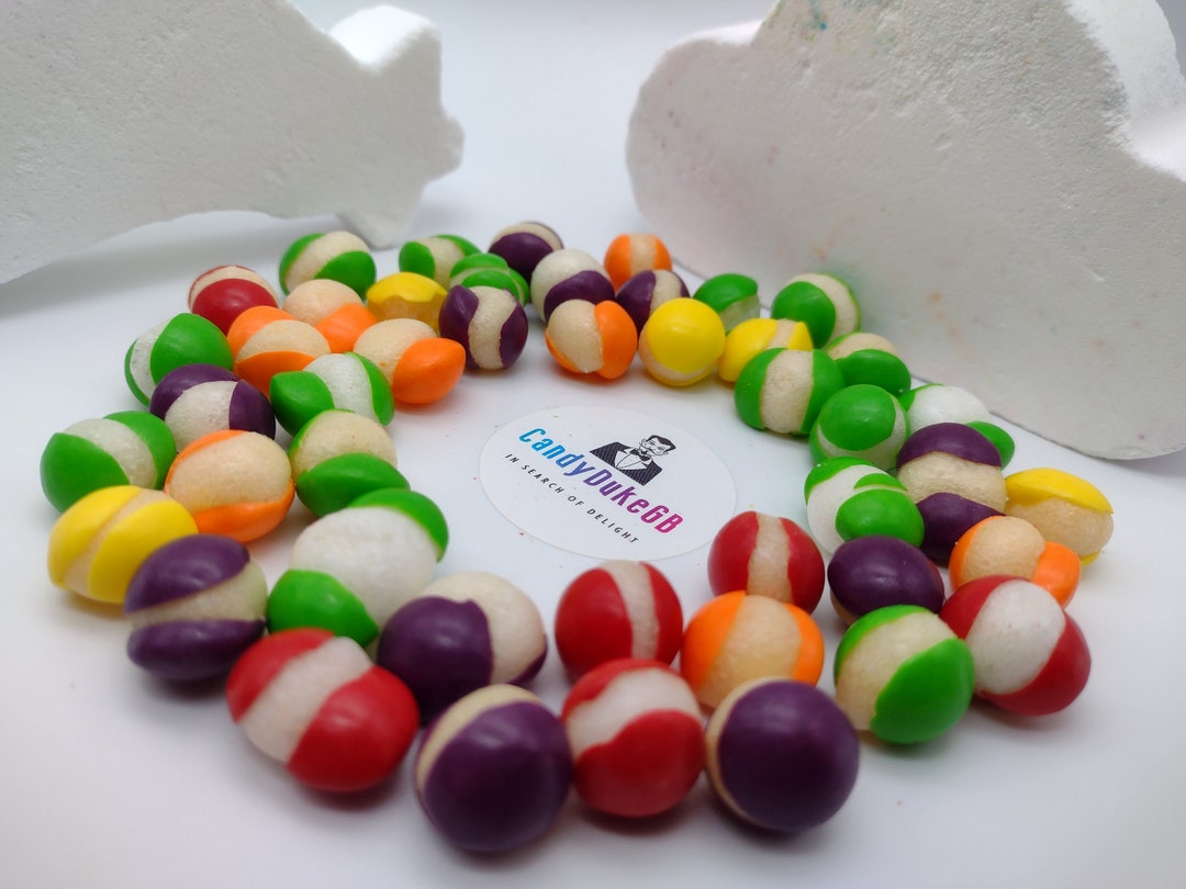 UK Freeze Dried Crunchy Round Original Fruit Puffs Space Sweets.vegan ...