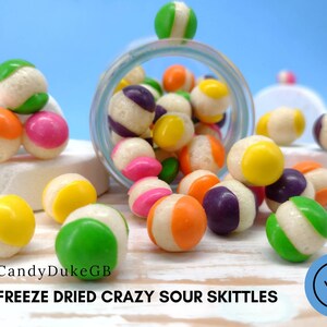 UK Freeze Dried Candy 3 BAGS: Nerds, Skittles & Fizzy Fruit Rings in ...