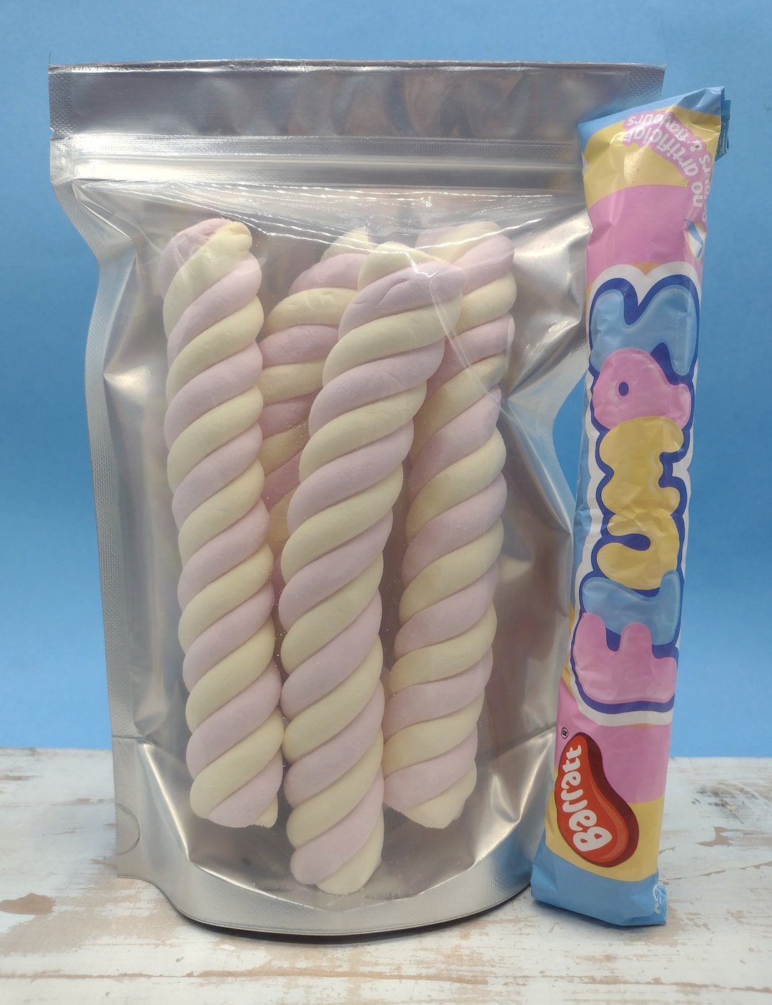 Freeze Dried Candy UK Flumps. Crunchy Vanilla Mallow Twist XL Size ...