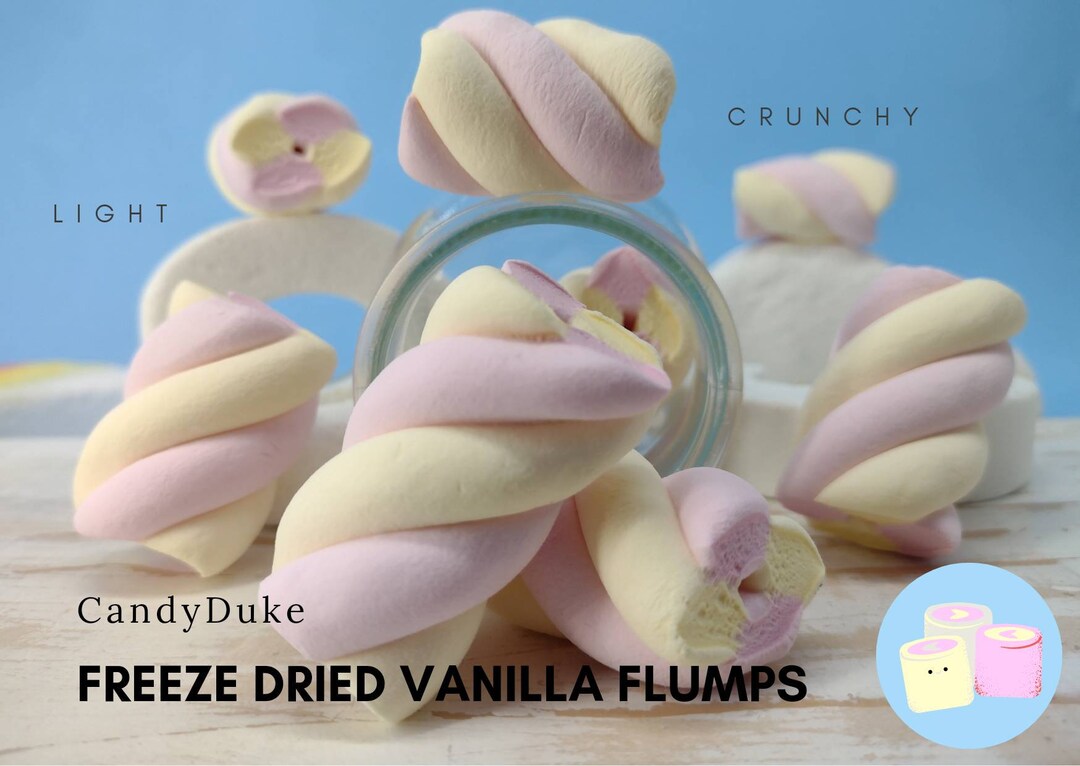 Freeze Dried Candy UK Mini Flumps Mallow Twists - Crunchy and Light ...