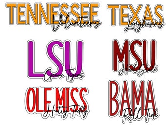 Sec Football Decal - Etsy